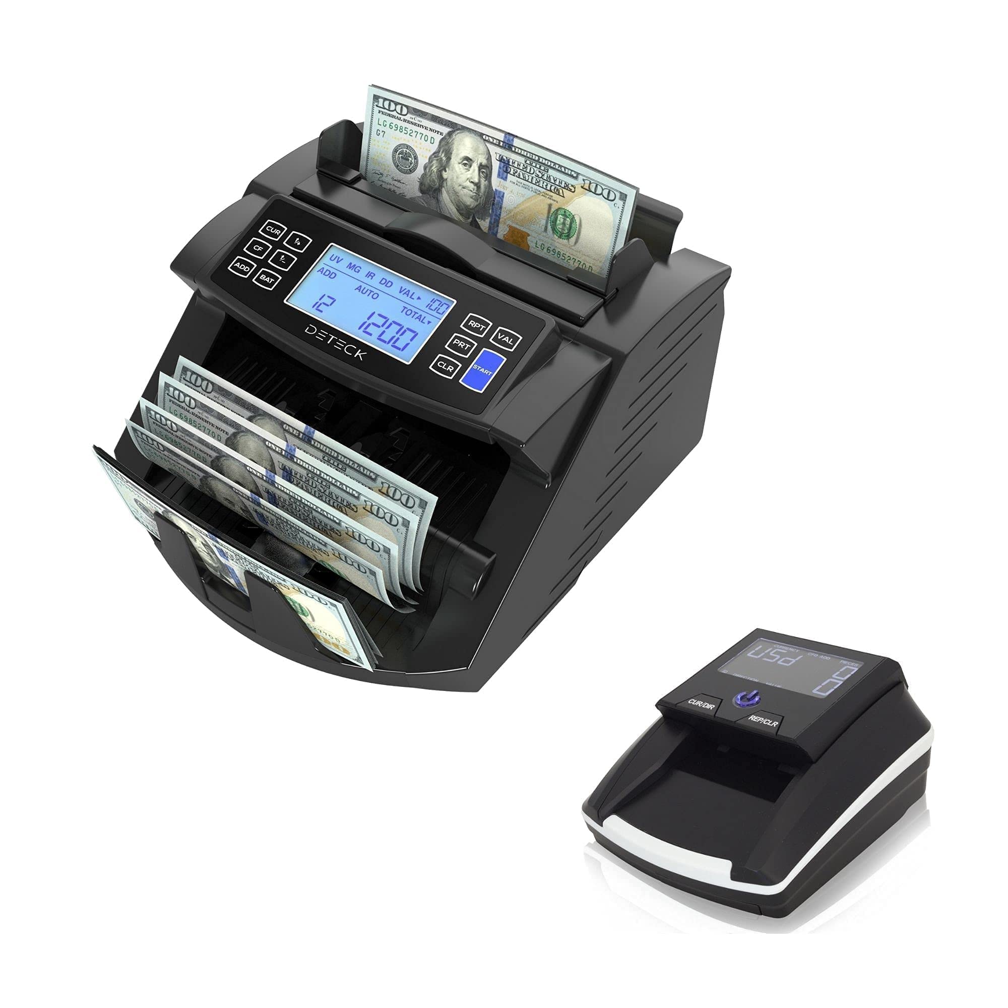 Amazon.com : DETECK DT10C Portable Counterfeit Bill Detector and DT200 ...