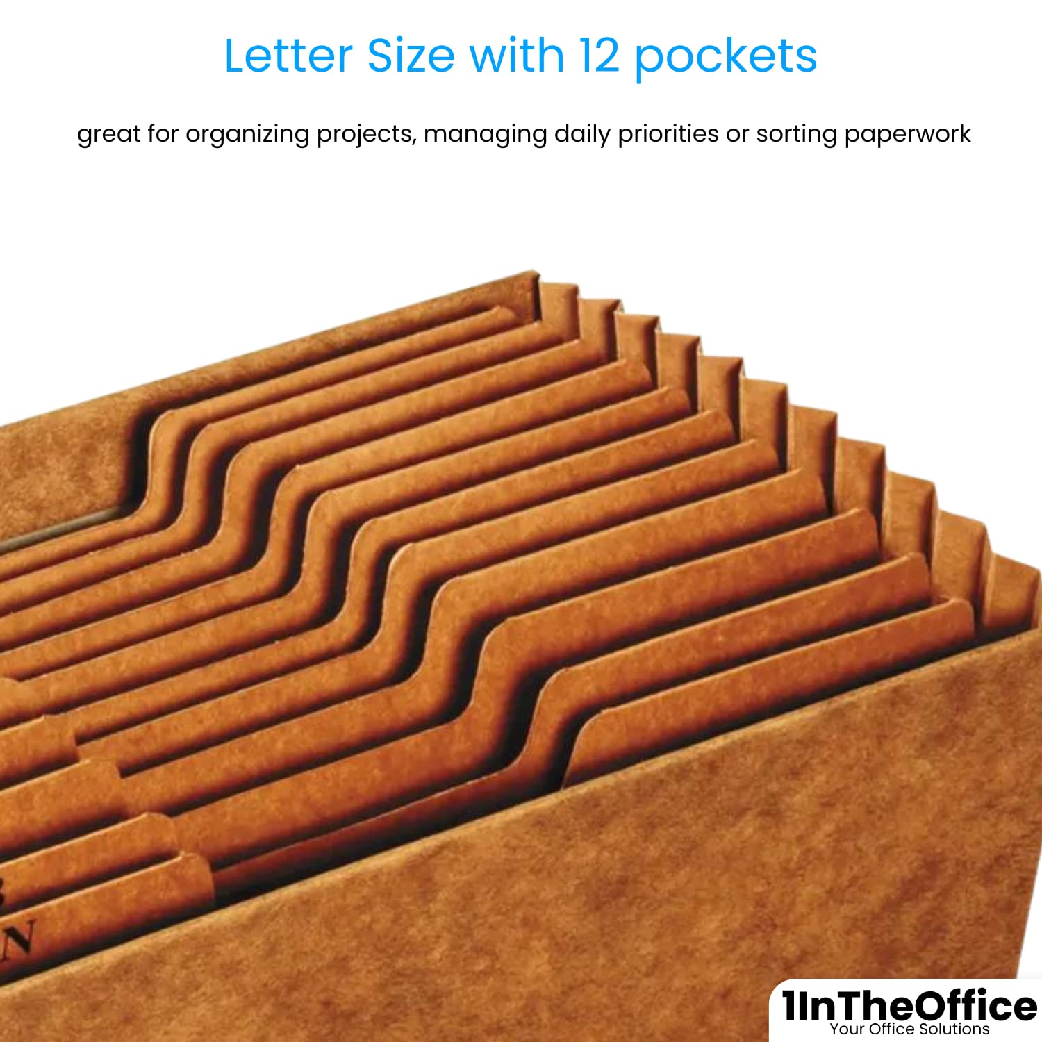 Snapklik.com : 1InTheOffice Monthly Accordion File Organizer - Heavy ...
