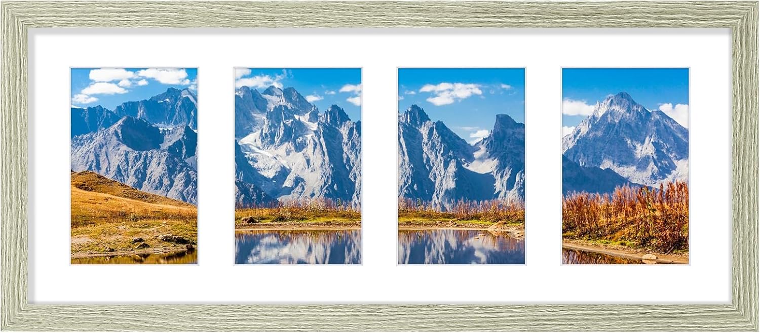 Amazon.com - Vittanly 8x20 Collage Picture Frame, Displays 4Pcs 4x6 ...
