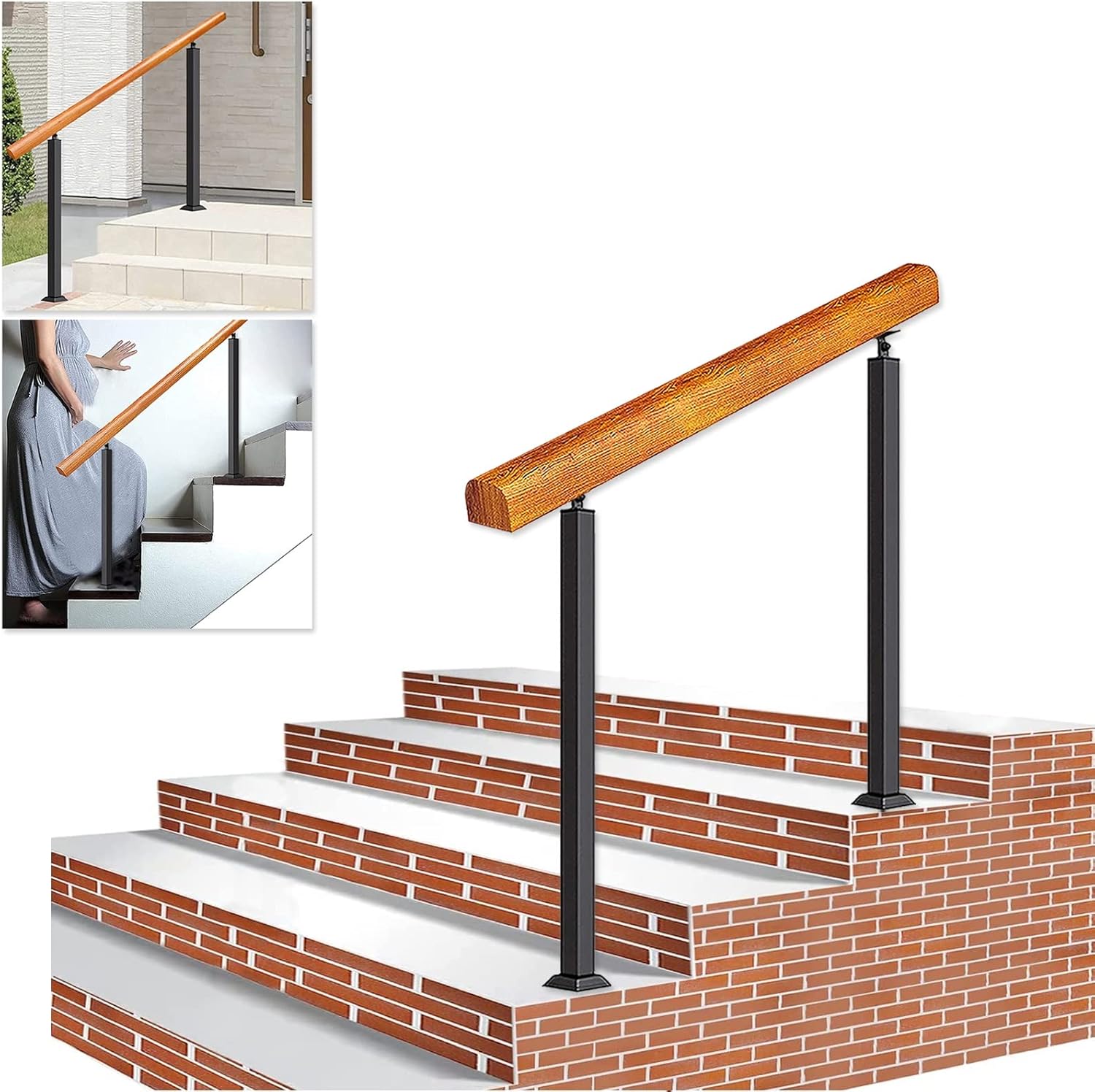 IBOWZ Trapleuningen buiten trapleuning, leuning met verstelbare hoek ...