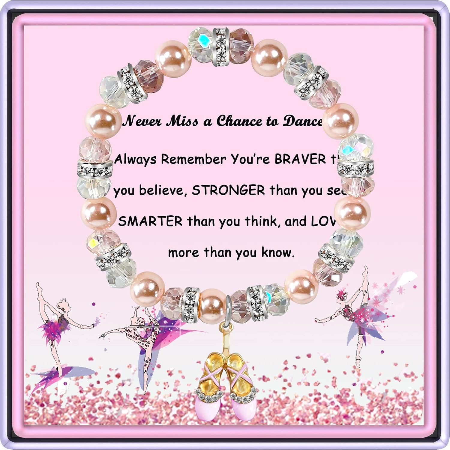 Amazon.com: GIAYIER Dance Bracelet Dancer Gifts for Girls Ballerina ...