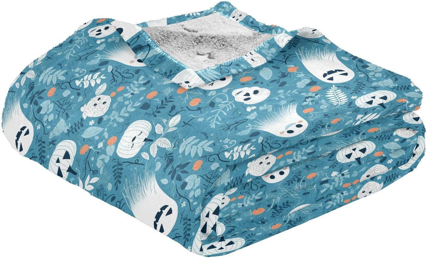 Amazon.com: Hallowmas All Saints' Day Pattern Blue 50 x 70 Inches Soft ...