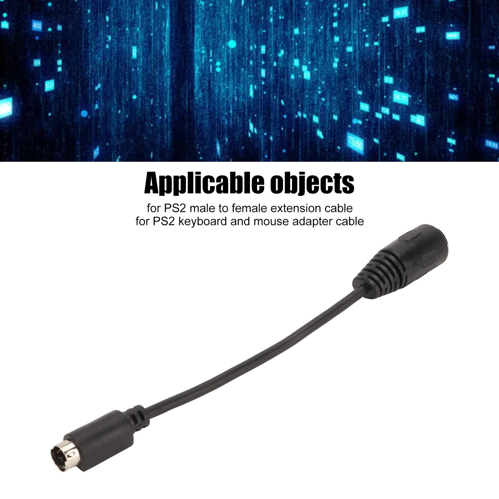 Snapklik.com : DIN 5 Pin To MIDI 6 Pin Keyboard Mouse Converter Cable For