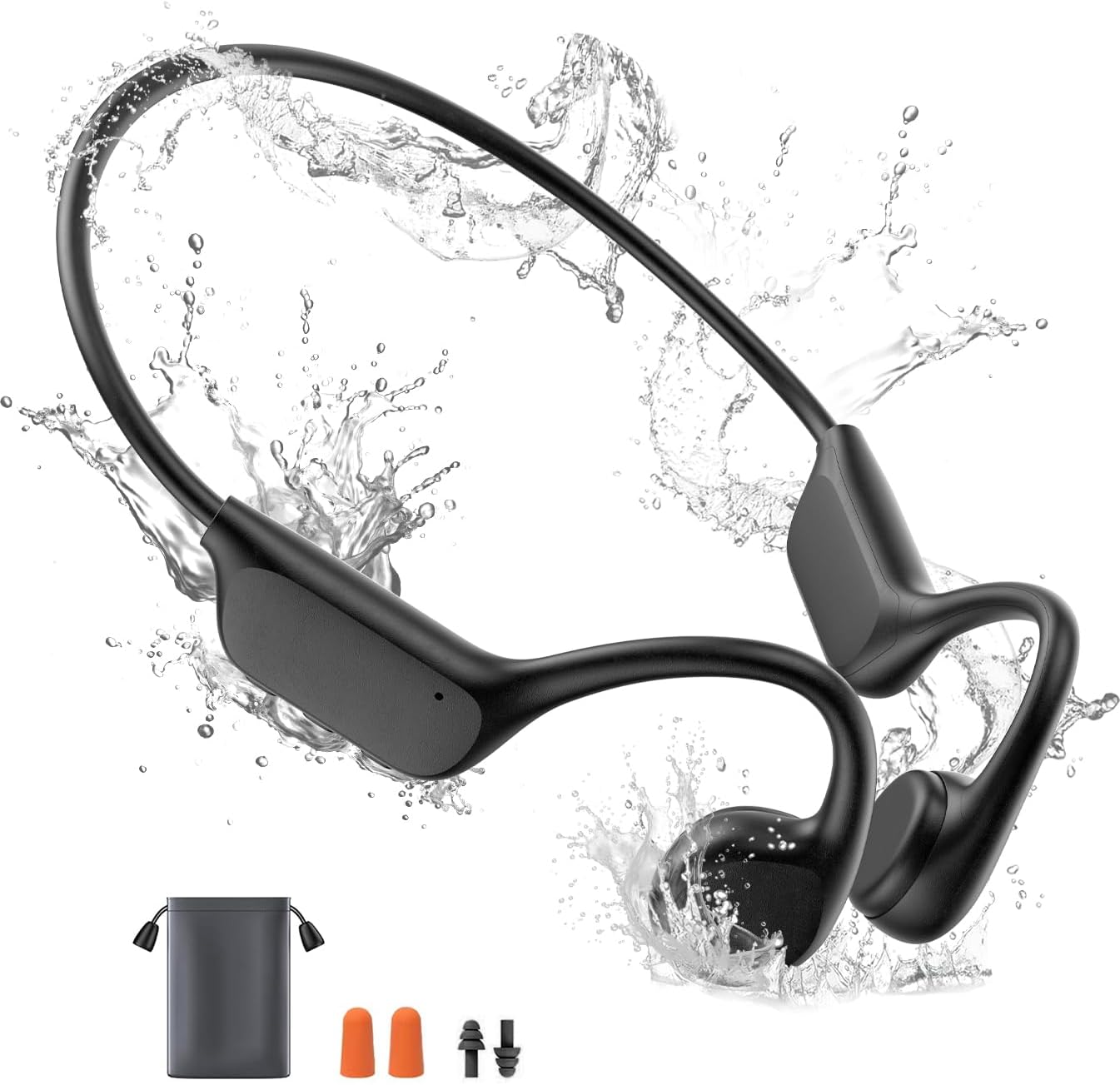 Amazon.com: Bone Conduction Headphones - IPX8 Waterproof Swimming ...