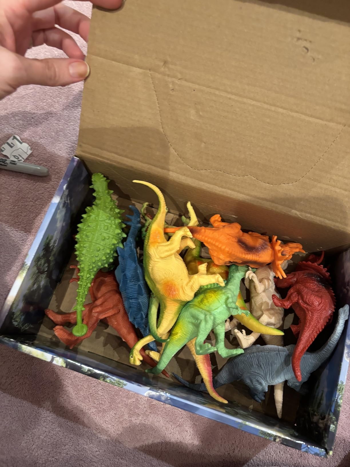 Befunsol Dinosaur Toys for Kids 3-5, 12-Pack Realistic Dinosaur Figures ...