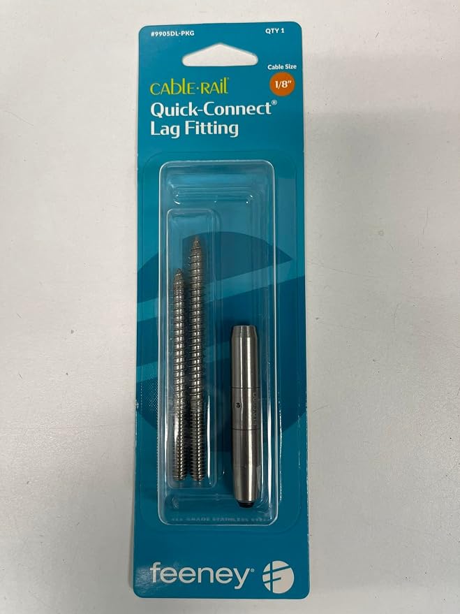 Feeney 9905DL-PKG 1/8" Quick Connect Lag for Cable Rail - - Amazon.com