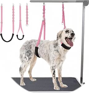 Dog Grooming Belly Strap - 3PCS Grooming Restraint Set Adjustable Belly ...