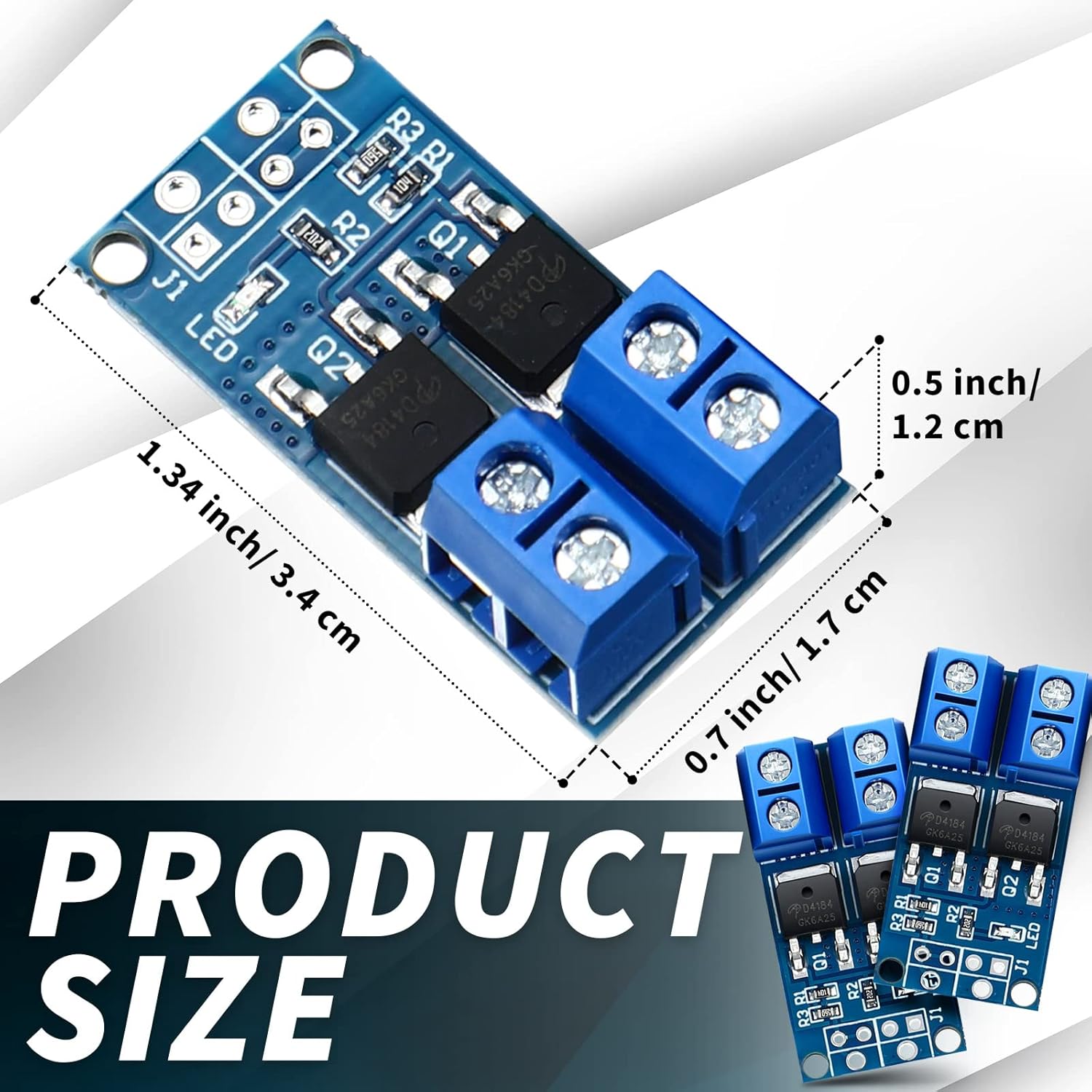 Buy 24 Pcs DC 5V - 36V 15A Dual High Power MOS Transistor Driving ...