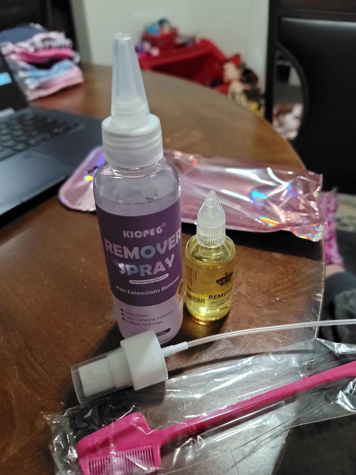 Amazon.com: Lace Wig Glue Remover Tape in Extension Remover Spray,Wig ...