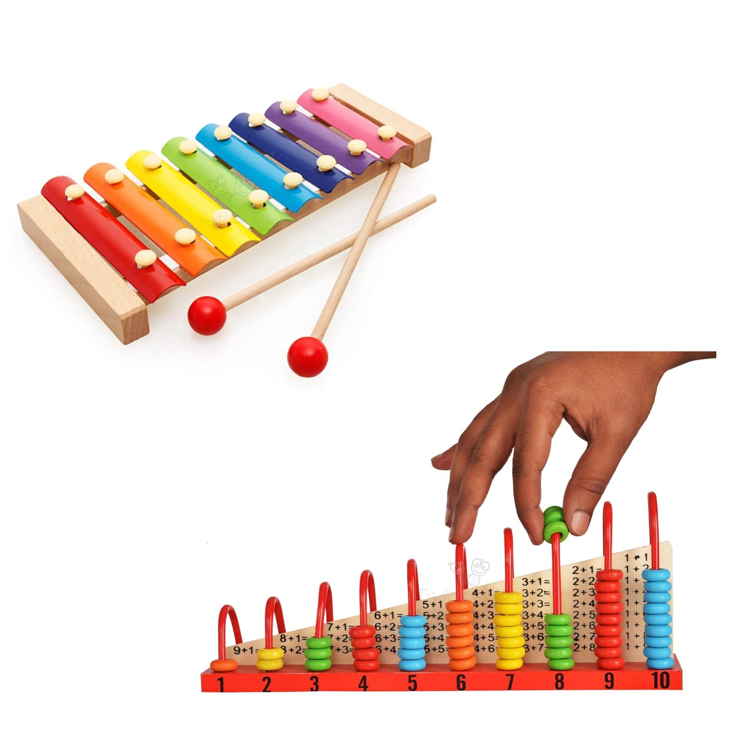 Trinkets & More Calculation Shelf + Xylophone Musical Toy (Combo ...
