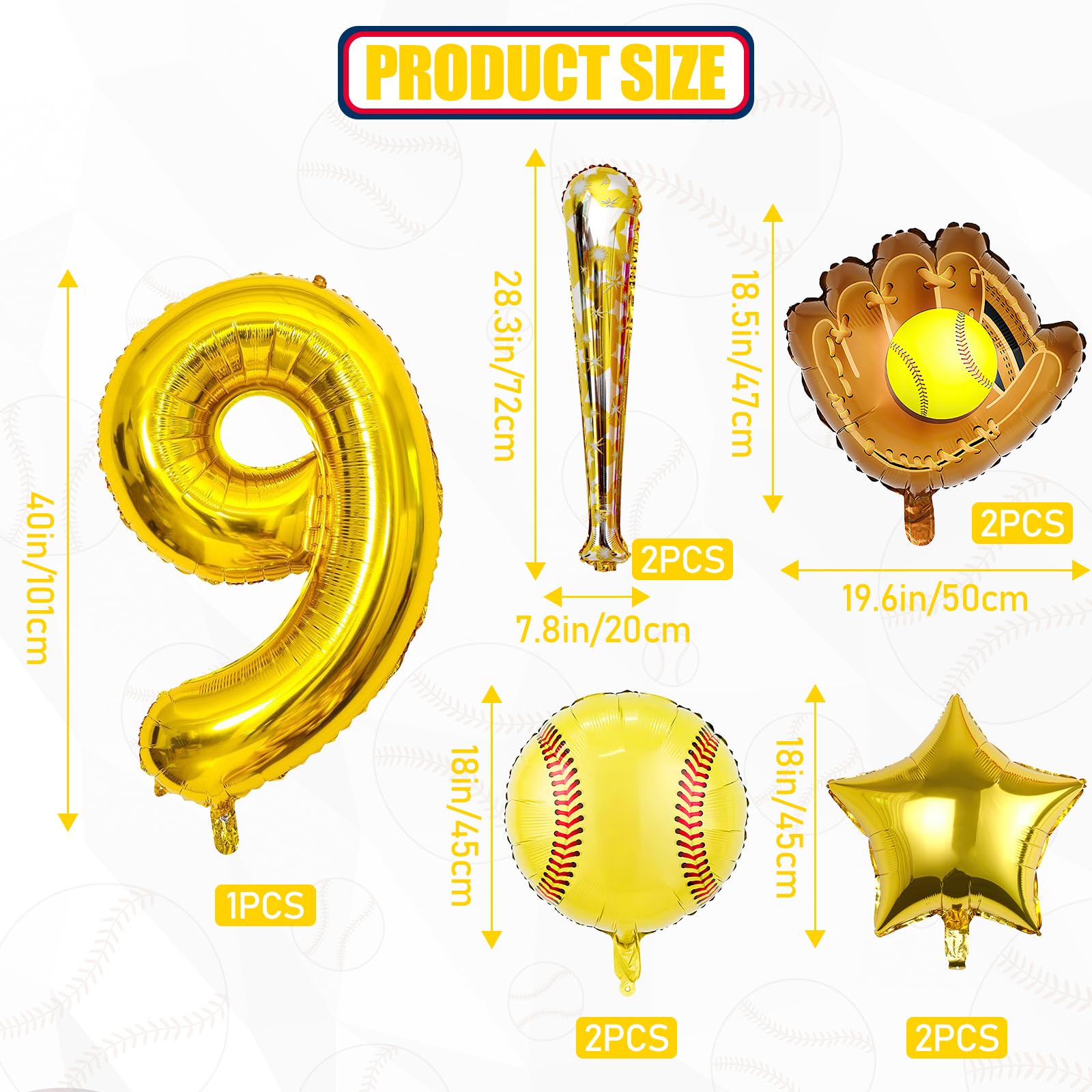 Softball Balloons