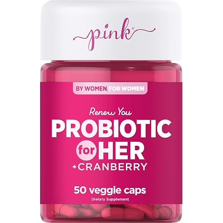 Amazon.com: PINK Probiotics for Women | 50 Veggie Capsules | 5 Billion ...