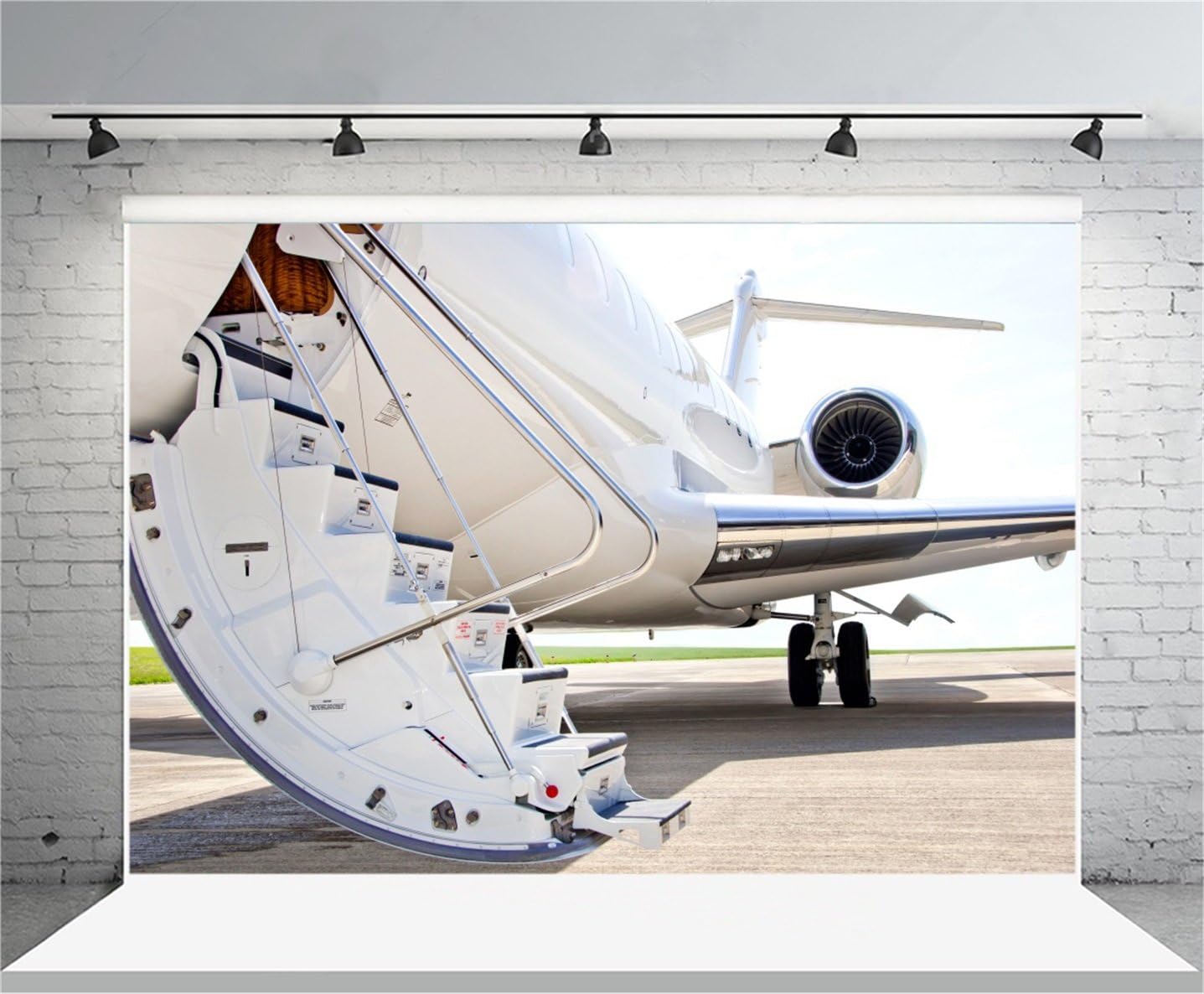 Amazon.com : AOFOTO 7x5ft Aircraft Boarding Gate Backdrop Private ...