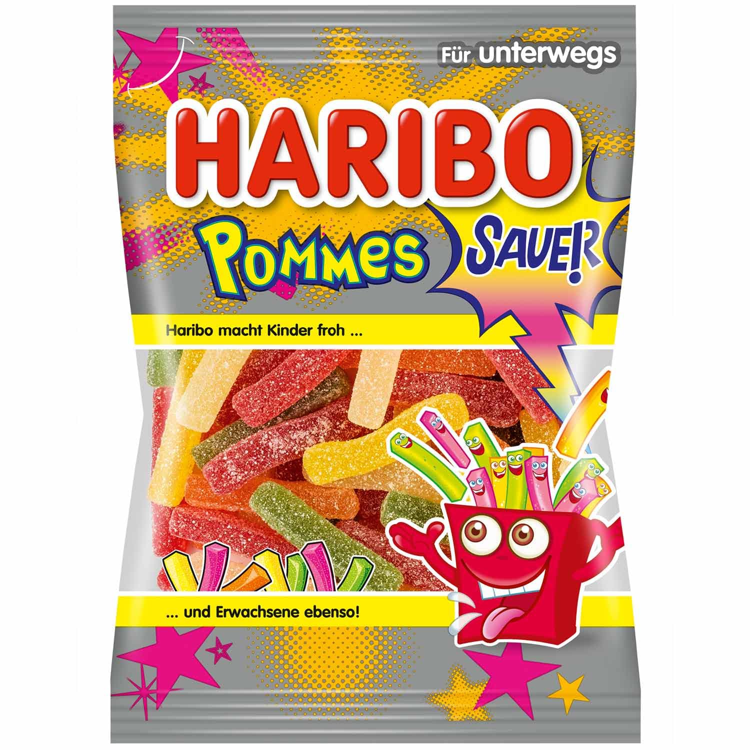 Amazon.com : Haribo Sauer (Sour) Pommes Gummy Candy 175g : Grocery ...