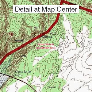 Amazon.com : USGS Topographic Quadrangle Map - Ghost Ranch, New Mexico ...