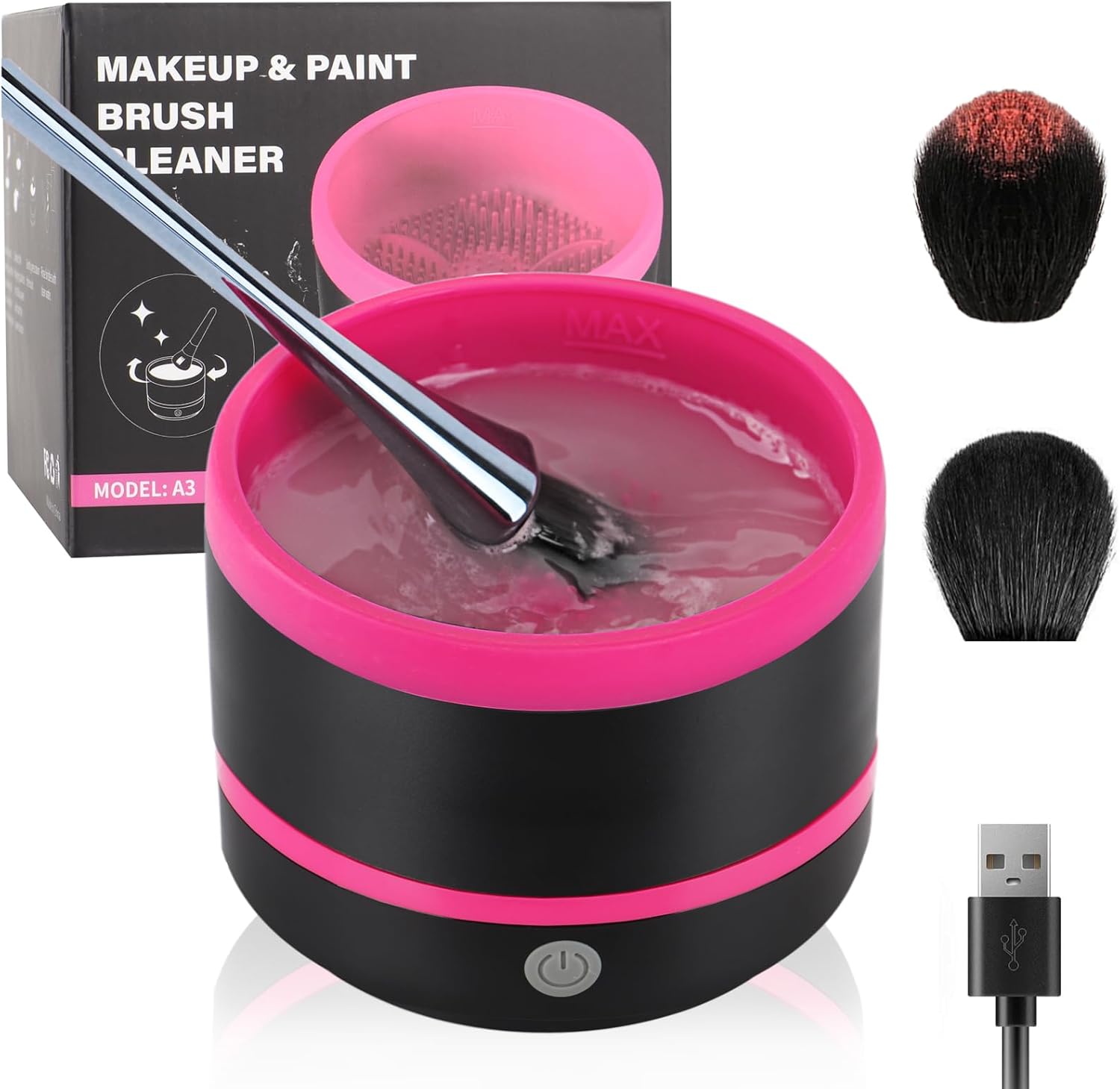 DaizySight Electric Makeup Brush Cleaner Machine, Quick Cleaning Make ...