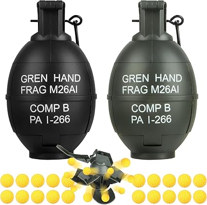 Amazon.com: Tactical Toy-Grenade for CS Battle Game,2Pcs Fall Resistant ...