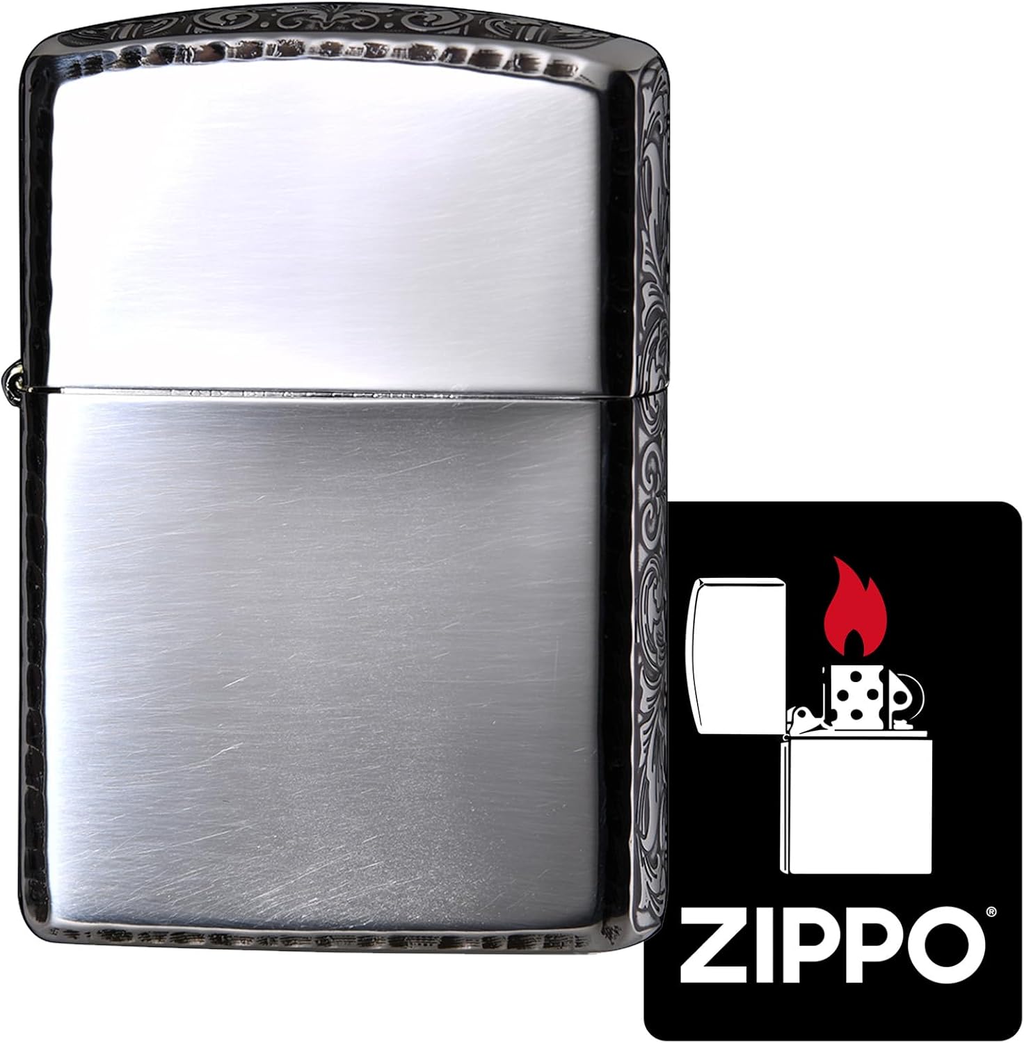 Amazon.com: Zippo 162SI-3ARART Windproof Brass Lighter Armor 3 Sided ...