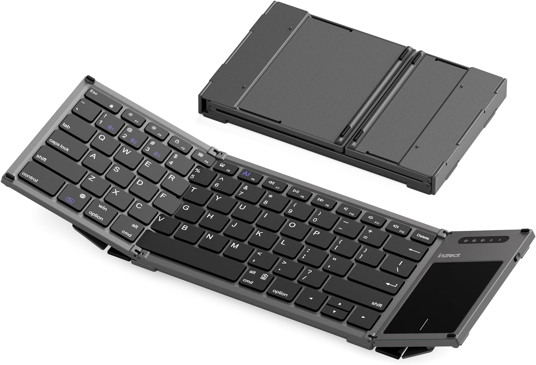 Amazon.com: Inateck Bluetooth Keyboard with Touchpad, Ultra Slim and Portable Wireless QWERTY ...