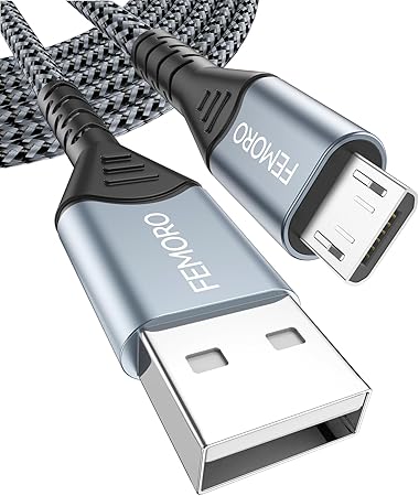 Amazon.com: USB to Micro USB Cable 10 ft Long 480Mbps Data Transfer ...