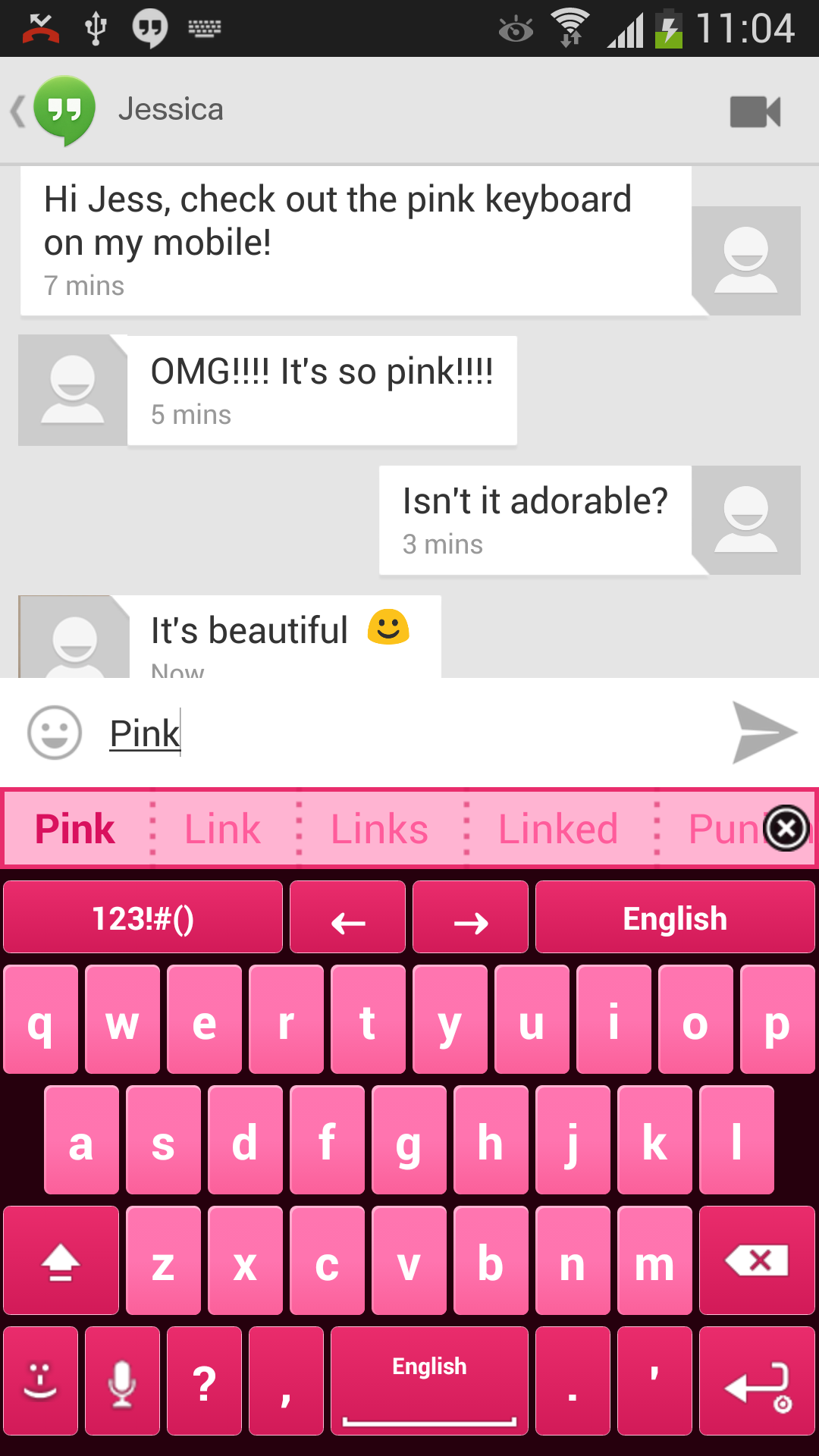 My Pink Keyboard - App on Amazon Appstore