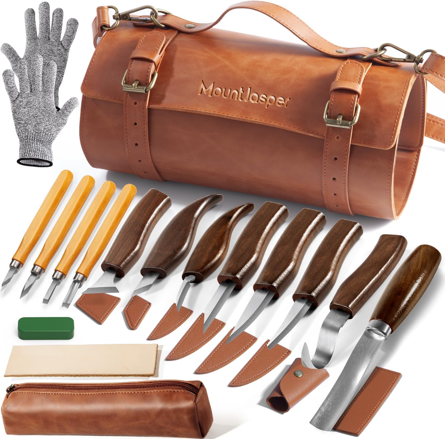 Amazon.com: Mount Jasper Wood Carving Kit, Deluxe Wood Carving Tools ...