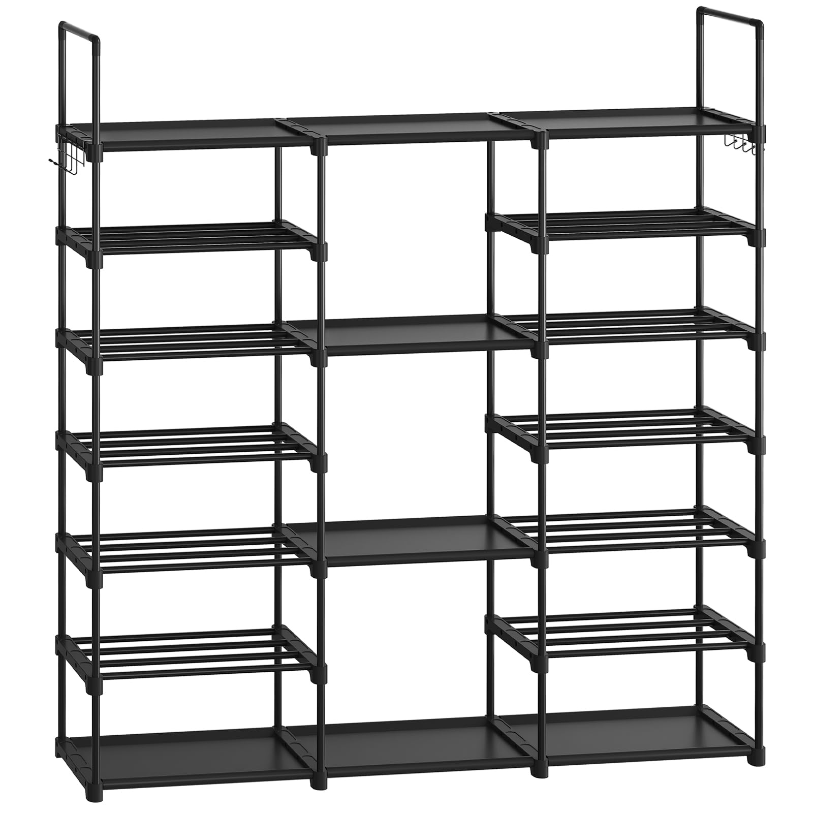 Shoe Rack, 7-Tier Shoe Organizer, Holds 36-40 Pairs Shoe Storage Shelf ...