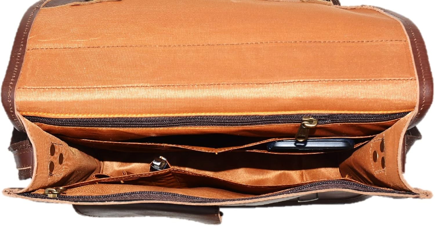 Buy Urban dezire Men's Genuine Leather Small Briefcase Messenger ...