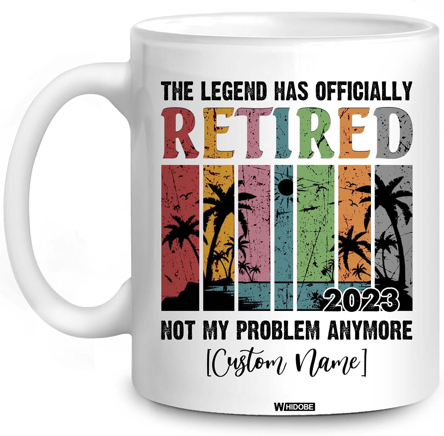Amazon.com | WHIDOBE Personalized The Legend Has Retired Mug ...