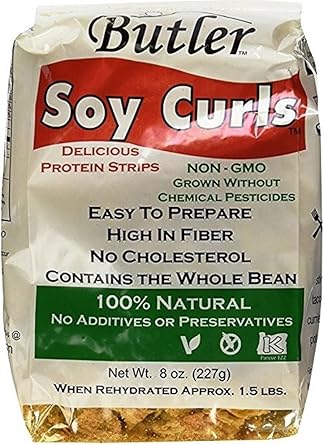 Butler Foods Butler Soy Curls, 8 Oz Bags - 6 Pack : Amazon.co.uk: Grocery
