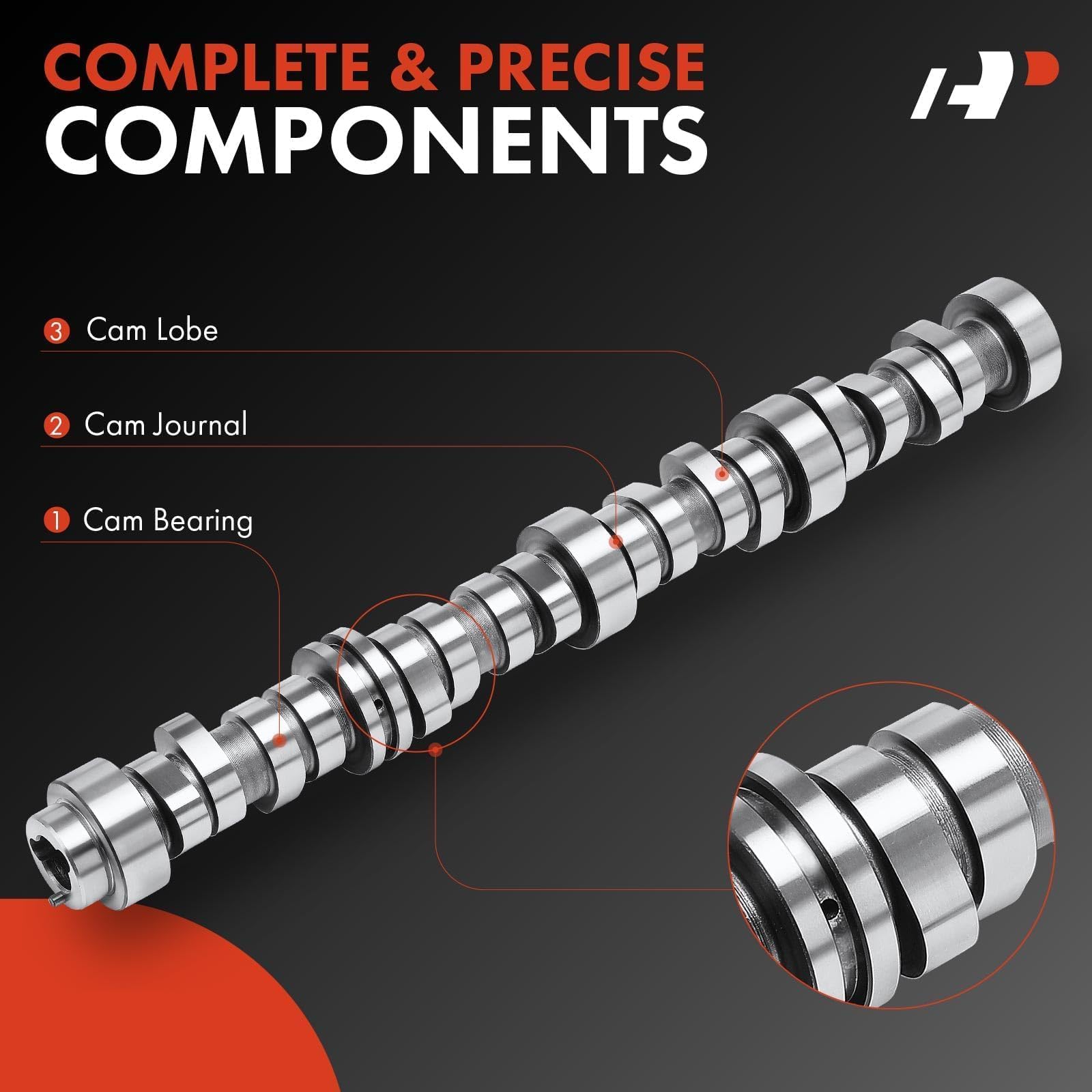 A-Premium Engine Camshaft Compatible with Chevrolet Silverado 1500 ...