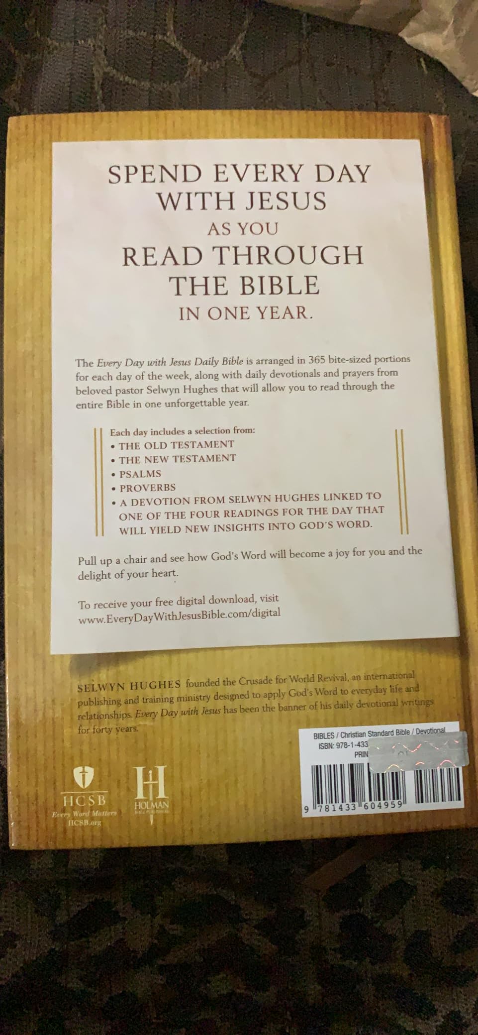 Every Day with Jesus Daily Bible, Hardcover: Hughes, Selwyn, Holman ...