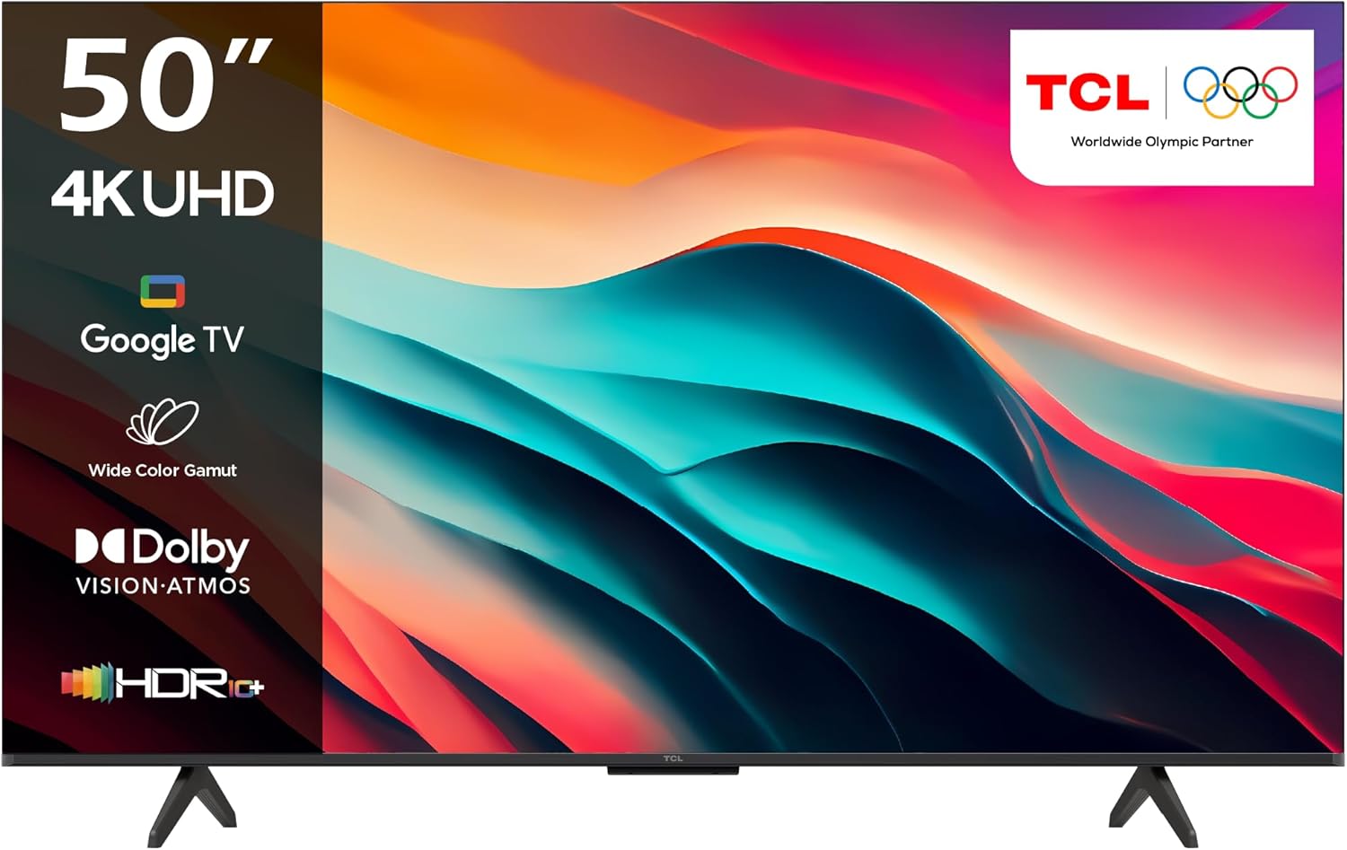 TCL 50 Inch 4K LED HDR 10 UHD Dolby Vision Atmos WCG Slim & Uni-body ...