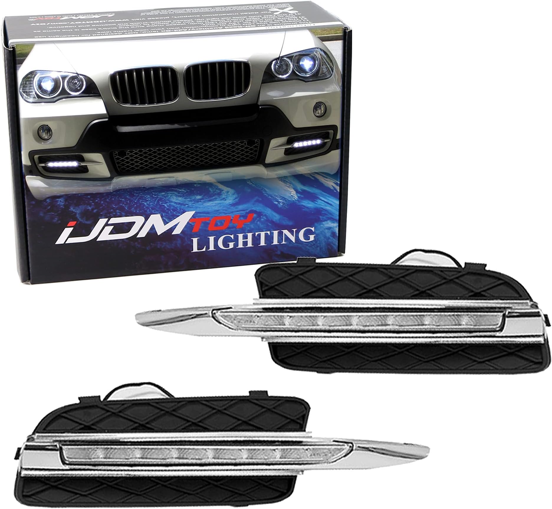 Amazon.com: NSLUMO LED Rear Bumper Reflector Lights for 2010-2013 B-MW ...