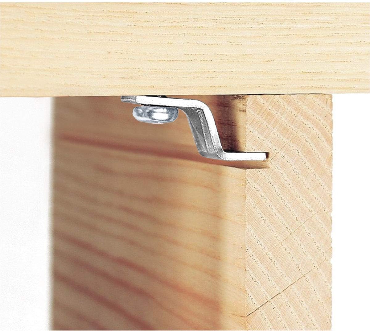 POWERTEC 71580 Steel Gauge Table Top Fasteners w/Screws – 24 Pack ...