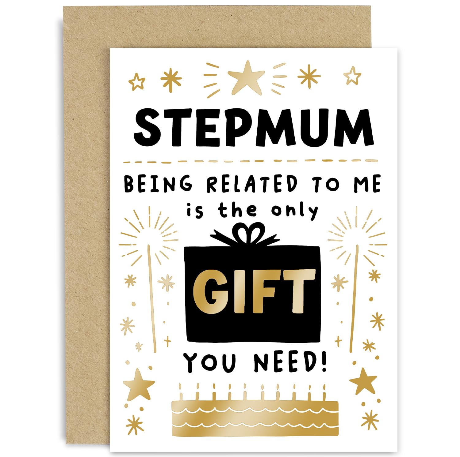 Old English Co. Stepmum Birthday Cards for Women - Funny Birthday Card ...