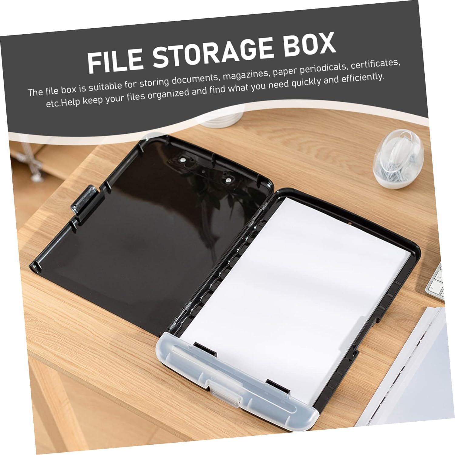 Caja de archivos Caja organizadora de plástico Caja organizadora de ...