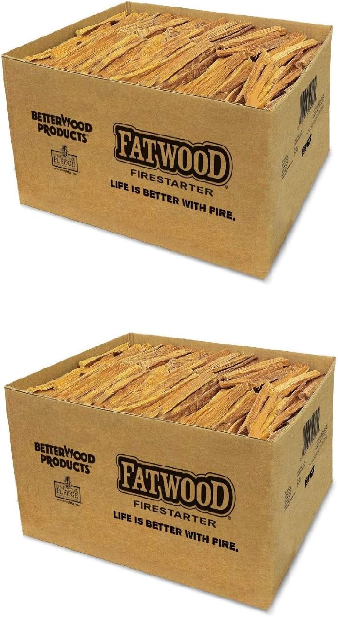 Amazon.com: Better Wood Products 2 Pack Fatwood Fire Starter Sticks ...