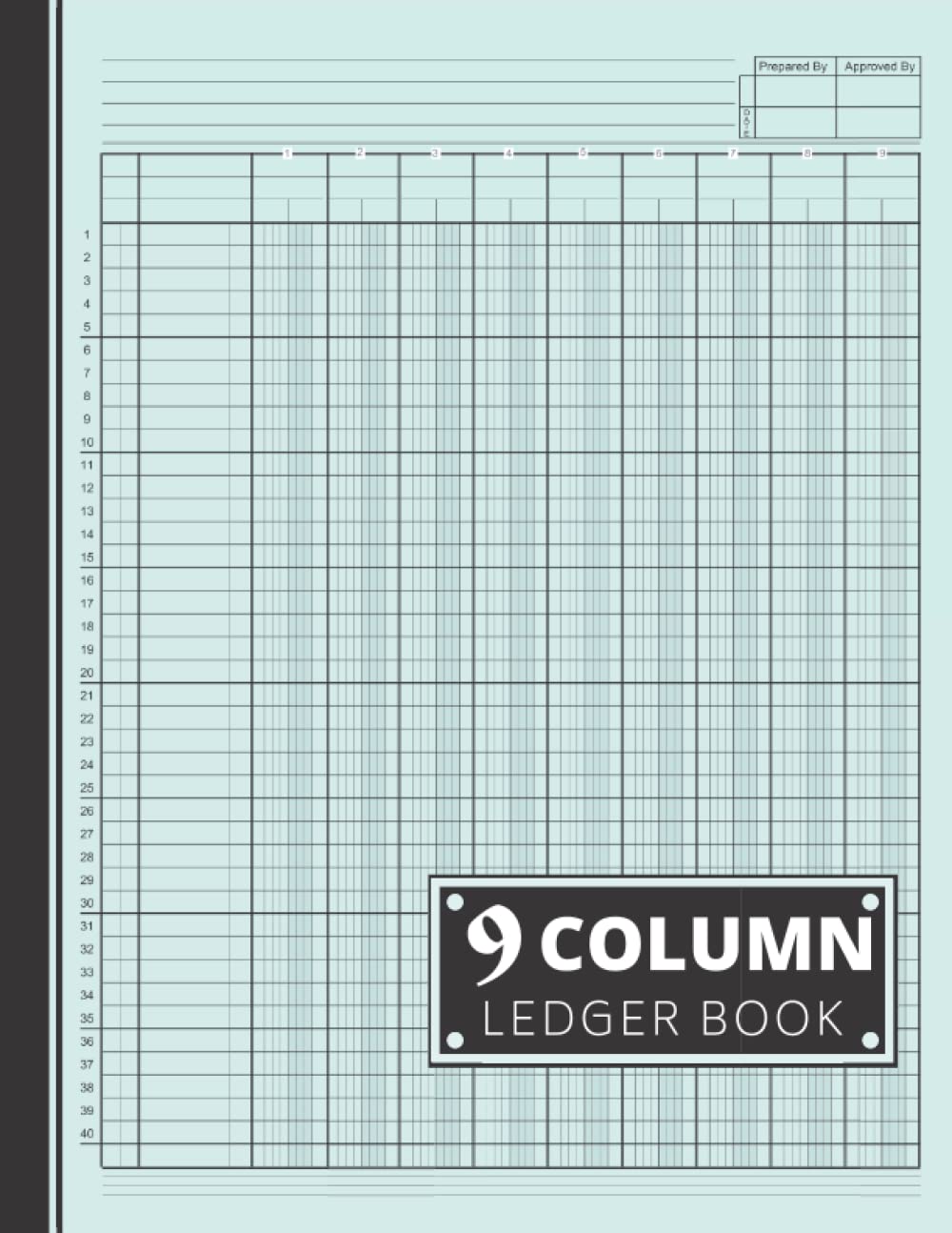 Ledger Book: 9 Column Ledger Book / Log Book For Small Business and ...