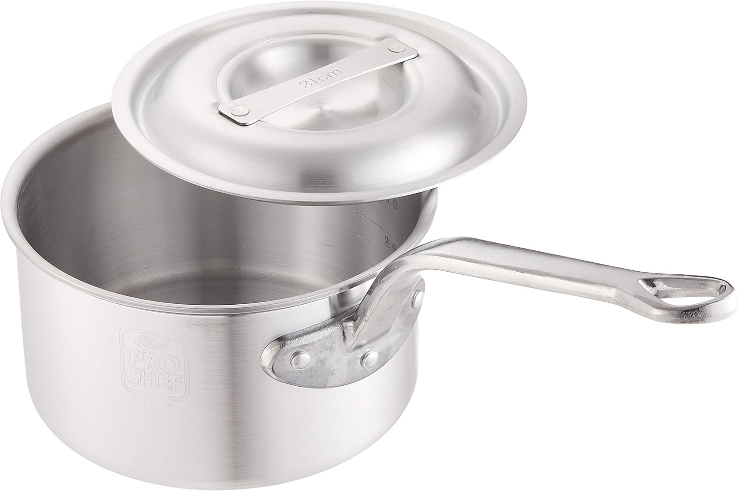 Amazon.com: EBM Aluminum Prochef Deep Single Handle Pot with Scale 8.3 ...