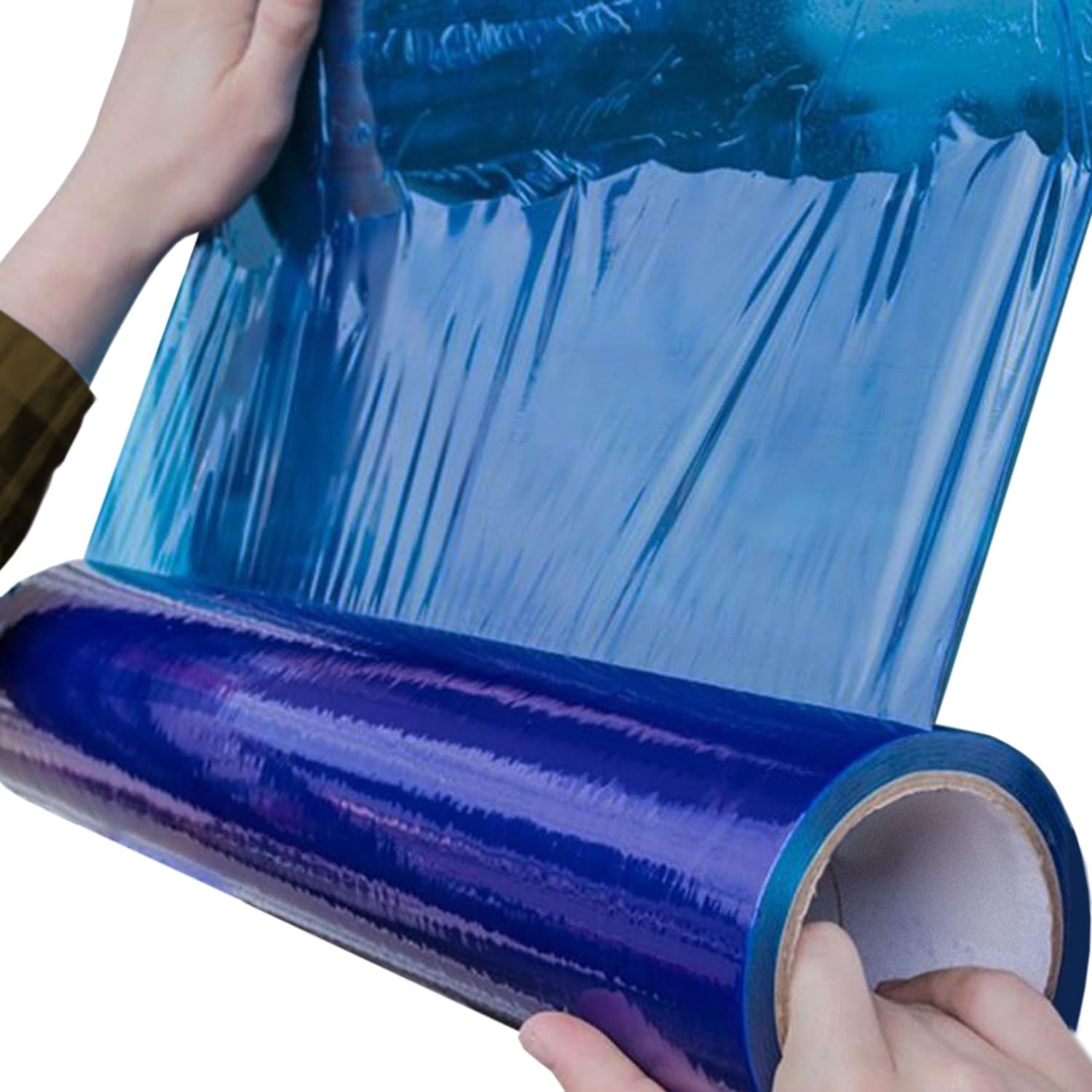 4 Rolls (1 Case, 54.22/Roll) 21”x 600' Blue Protective Window Film for ...