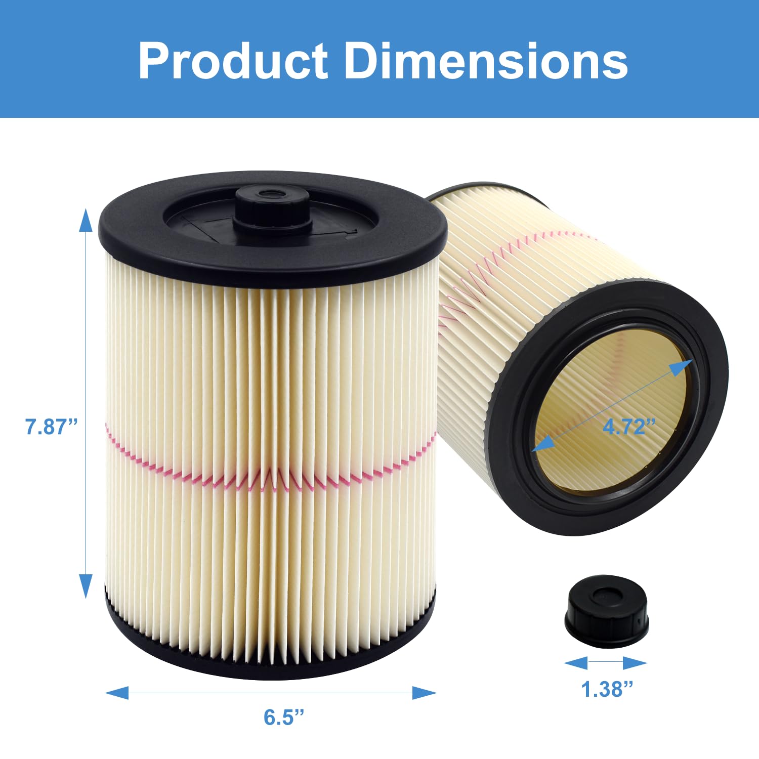 Snapklik.com : Filter For Craftsman Shop Vac Air Filter 17816 ...