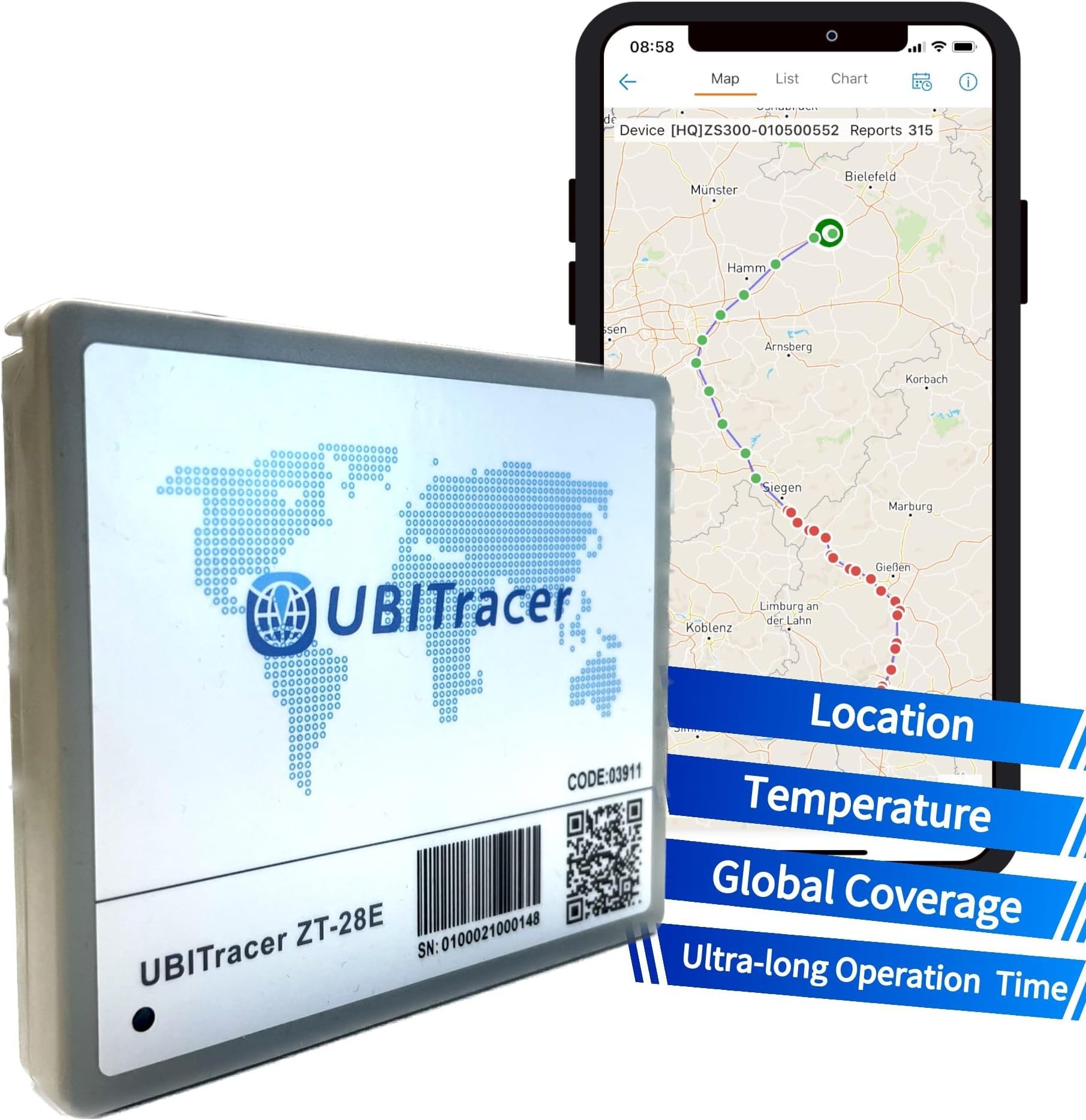 Amazon.com: UBITracer Multi-Sensor GPS: Track Location + Monitor ...