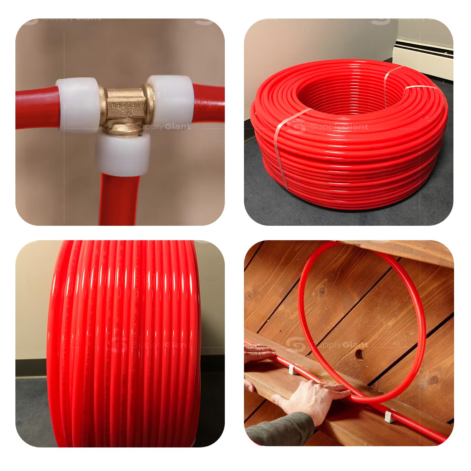 Snapklik.com : Pex-A Tubing 1 Inch X 500 Ft Pex Tube Coil, Non-Barrier ...