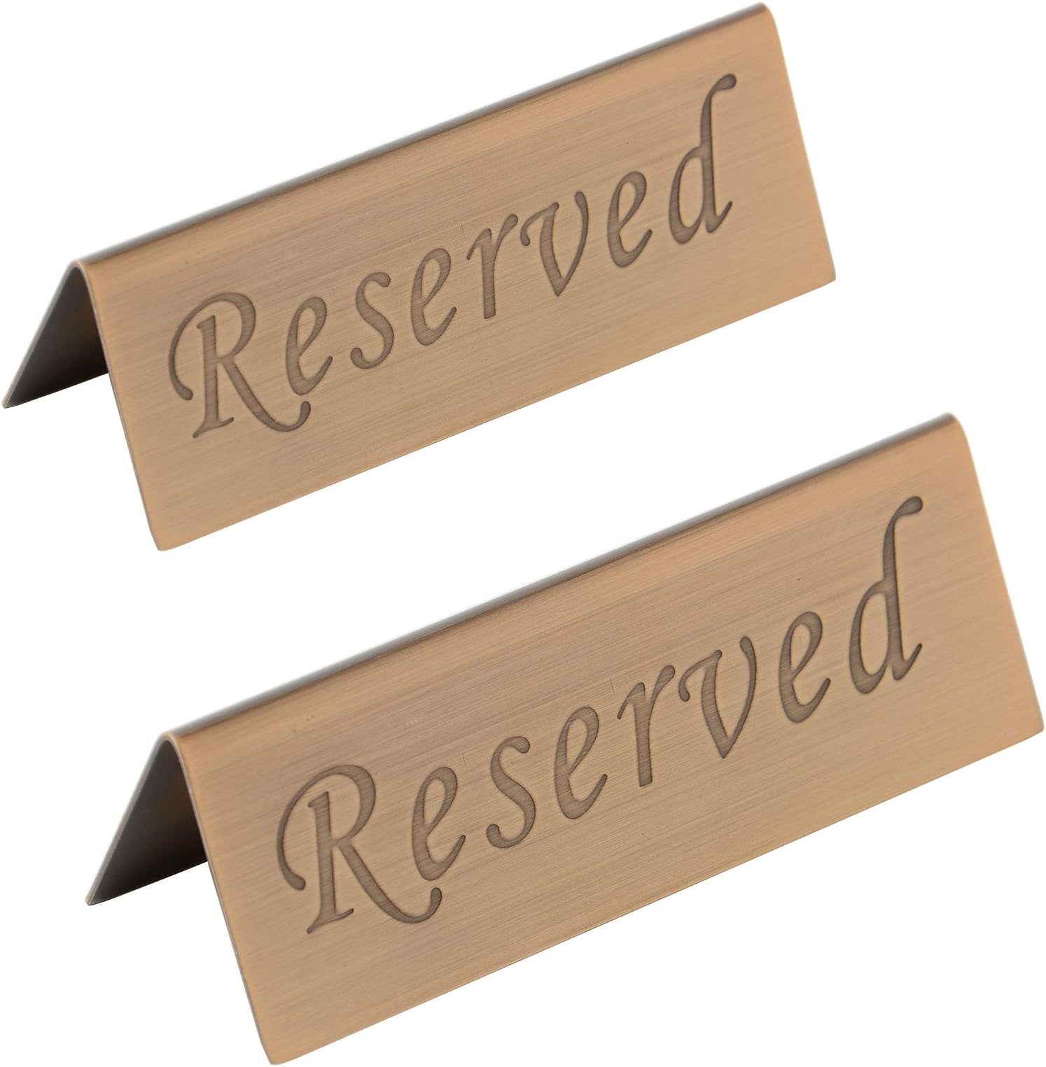 Amazon.com: Reserved Sign - Stainless Steel Table Sign - 4.7" x 1.6 ...