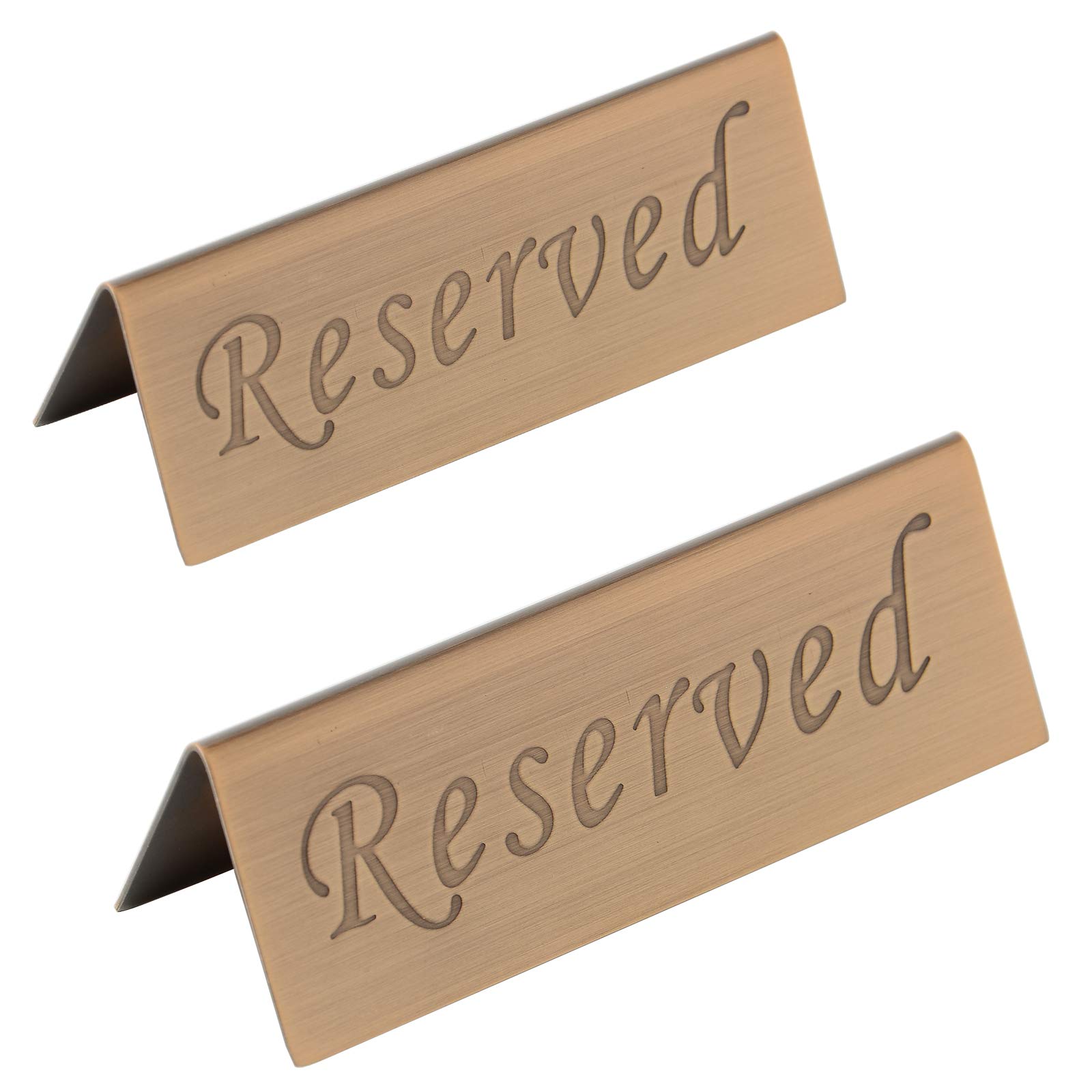 Amazon.com : Reserved Sign - 10 Year's Use Stainless Steel Tabletop ...