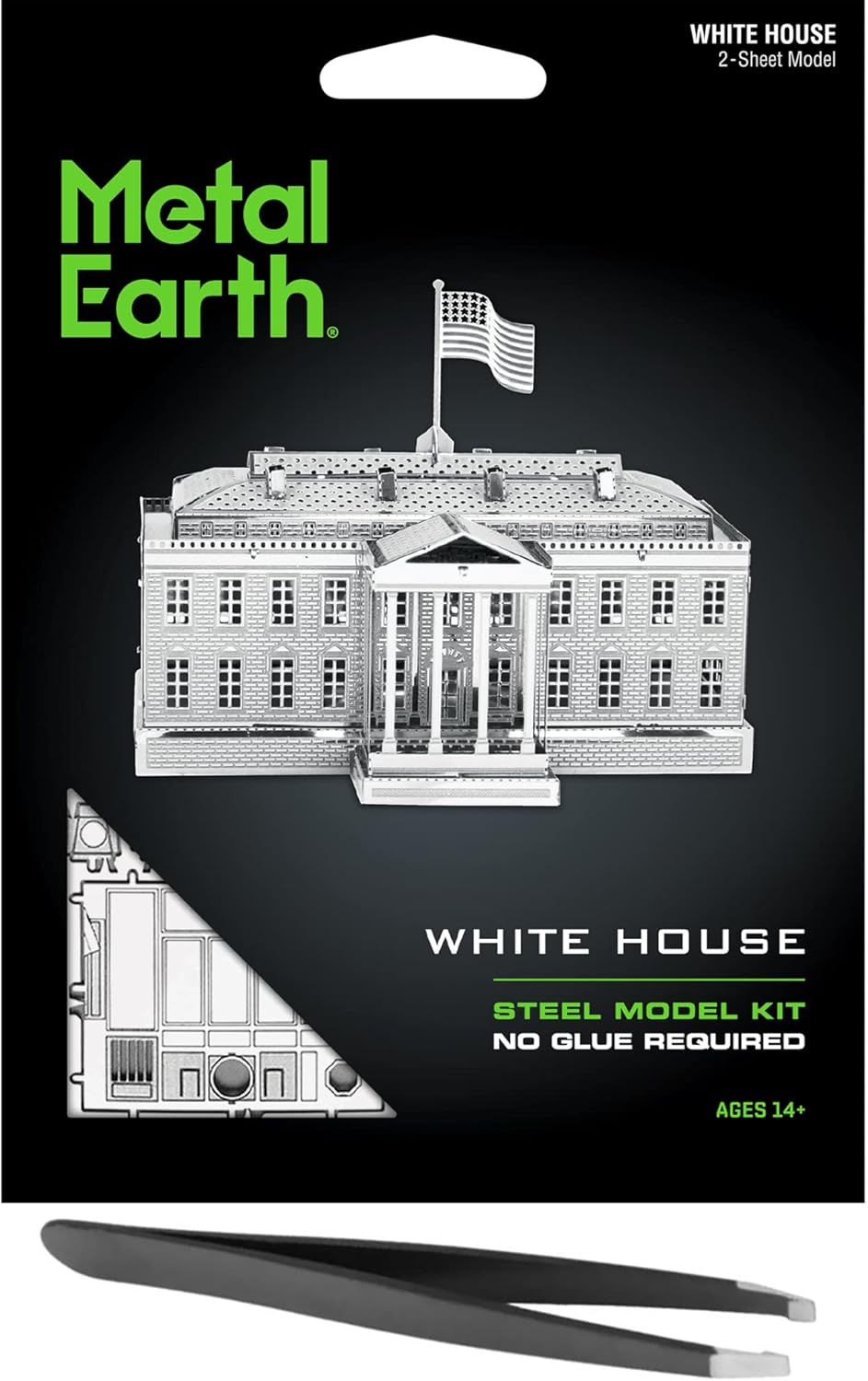 Amazon.com: Metal Earth White House 3D Metal Model Kit Bundle with ...