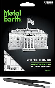 Amazon.com: Metal Earth White House 3D Metal Model Kit Bundle with ...