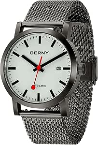 Amazon.com: BERNY Reloj automático clásico para hombre, reloj mecánico de cuerda automática ...