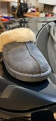 Misolin Womens Slipper Memory Foam Fluffy Slip-on House Suede Fur Lined ...